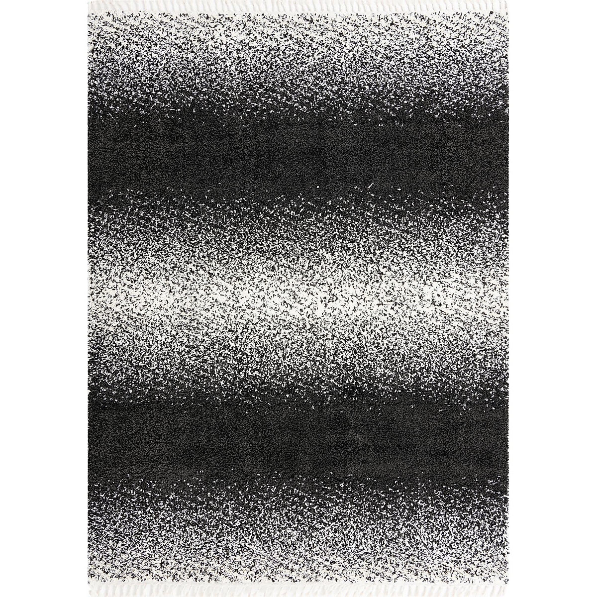 Unique Loom Hygge Shag Collection Area Rug - Gradient (9' x 12' 2" Rectangle, Blue/ Beige)