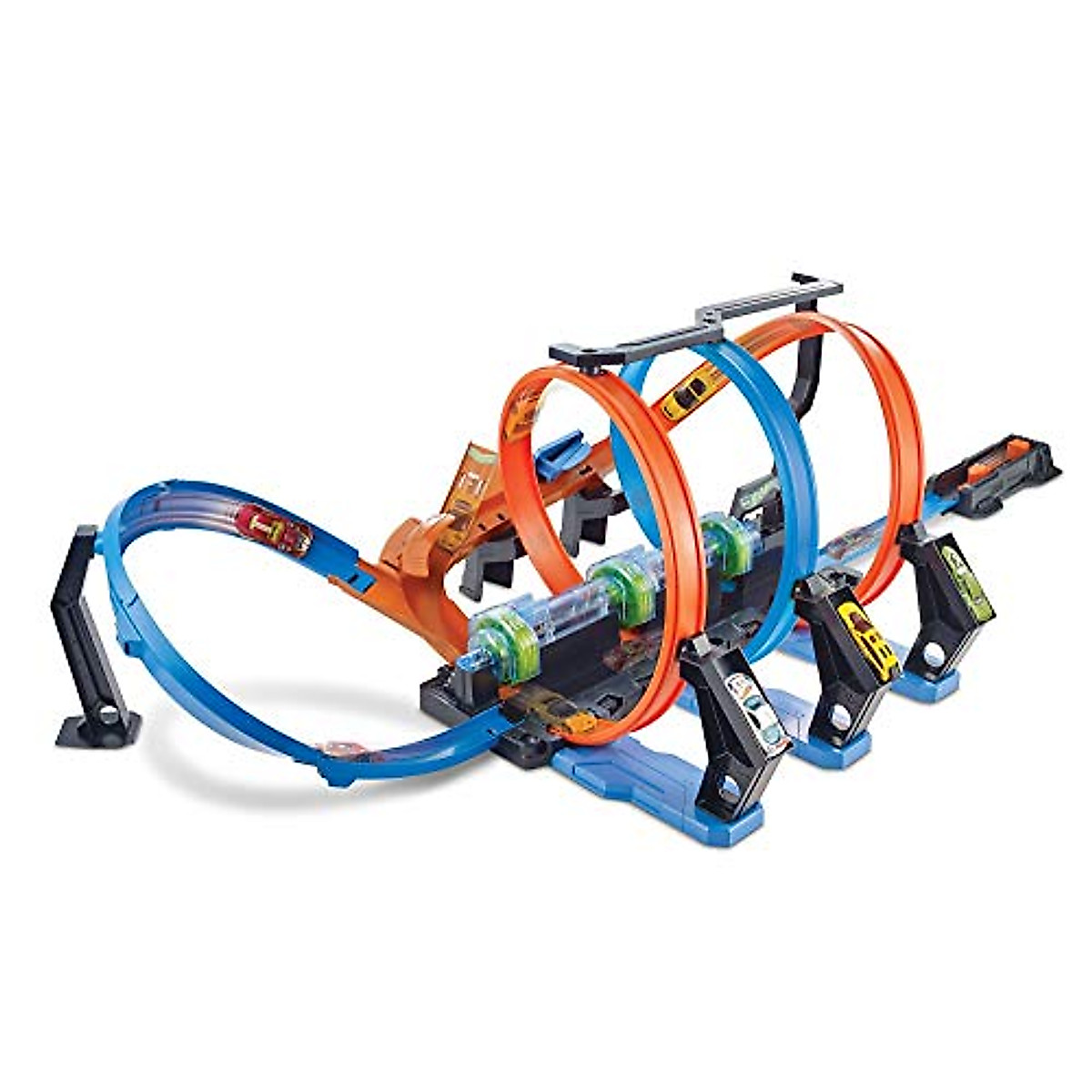 Hot Wheels Toy Car Track Set, Corkscrew Crash with 1:64 Scale Car, 3 Crash Zones, Powered by Motorized Booste, [Amazon Exclusive]