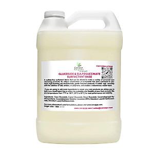 Dr Joe Lab Glucoside and Sulfosuccinate Surfactant Base - Plant Derived Sulfate Free Blend for High Foaming - Coco Decyl Cocamide Lauryl Capryl Caprylyl Liquid Soap Shampoo Cleanser (32 oz / 2 LB)