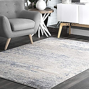 nuLOOM Twilight Tribal Distressed Area Rug, 9' x 12', Silver