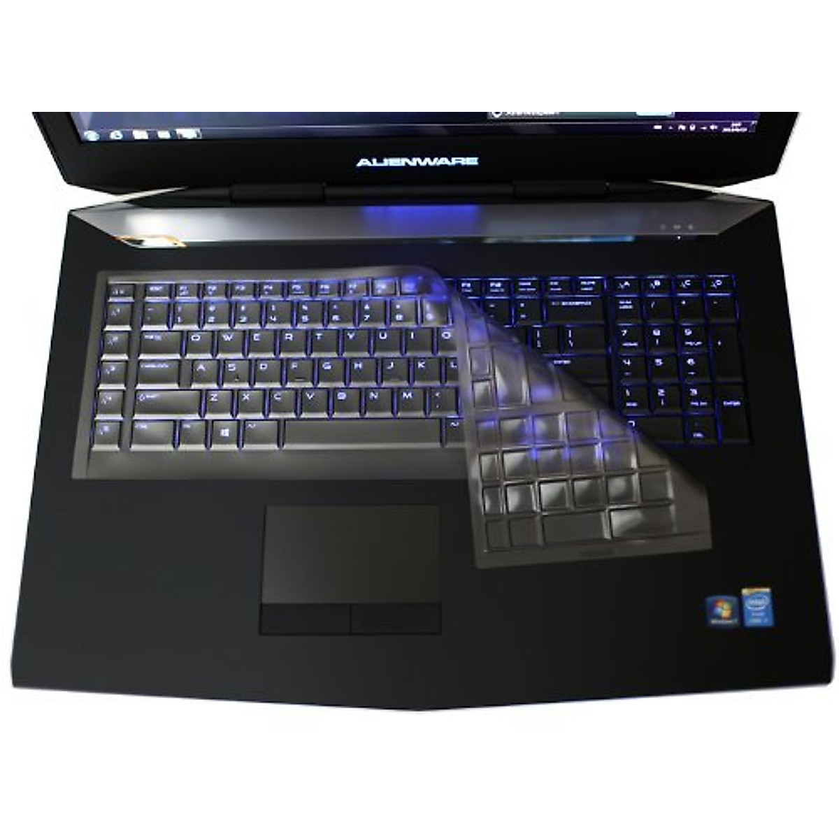 BingoBuy US Layout Clear Non-Toxic Ultra Thin Keyboard Protector Cover Skin for Dell Alienware 18 (2013 Version), Alienware 17 R2 R3 R4 (2015 & 2016 Version) Area-51m 17.3'' (2019 Version)