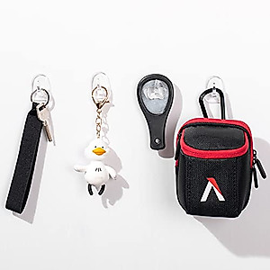 Jetec 60 Pieces Clear Adhesive Hooks Transparent Wall Hooks Christmas Window Hanger Ring Hanger Adhesive Hanging Hooks with Non Marking Sticker for Kitchen Bathroom Bedroom Office