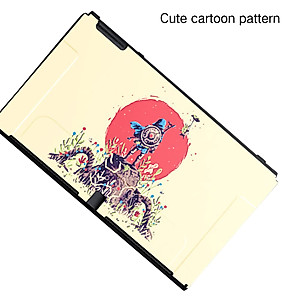 PERFECTSIGHT Cute Protective Case Compatible with Nintendo Switch OLED | Kawaii Zelda | Anti-Scratch Shockproof Slim Cover Case for NS Console and Joy-Con Controllers, Hard Shell Dockable Case