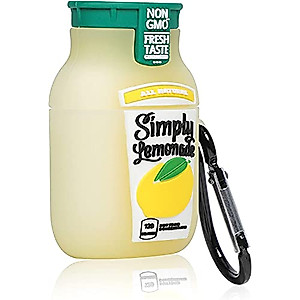 Cases for Airpod 2&1 Case, Cute 3D Funny Lemon Bottle Airpods 1st 2nd Case, Soft Silicone Portable Cover, Fashion Cool Fun Stylish Air Pods Shell Cases for Girls Women Boys Kids Teen