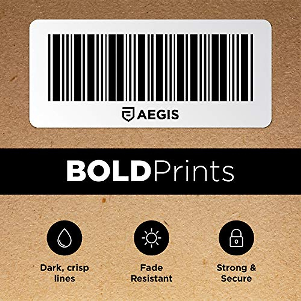 Aegis Adhesives - 1 ½” X 1” Direct Thermal Labels, Perforated & Compatible with Rollo, Zebra, & Other Desktop Label Printers (12 Rolls, 1300/Roll)