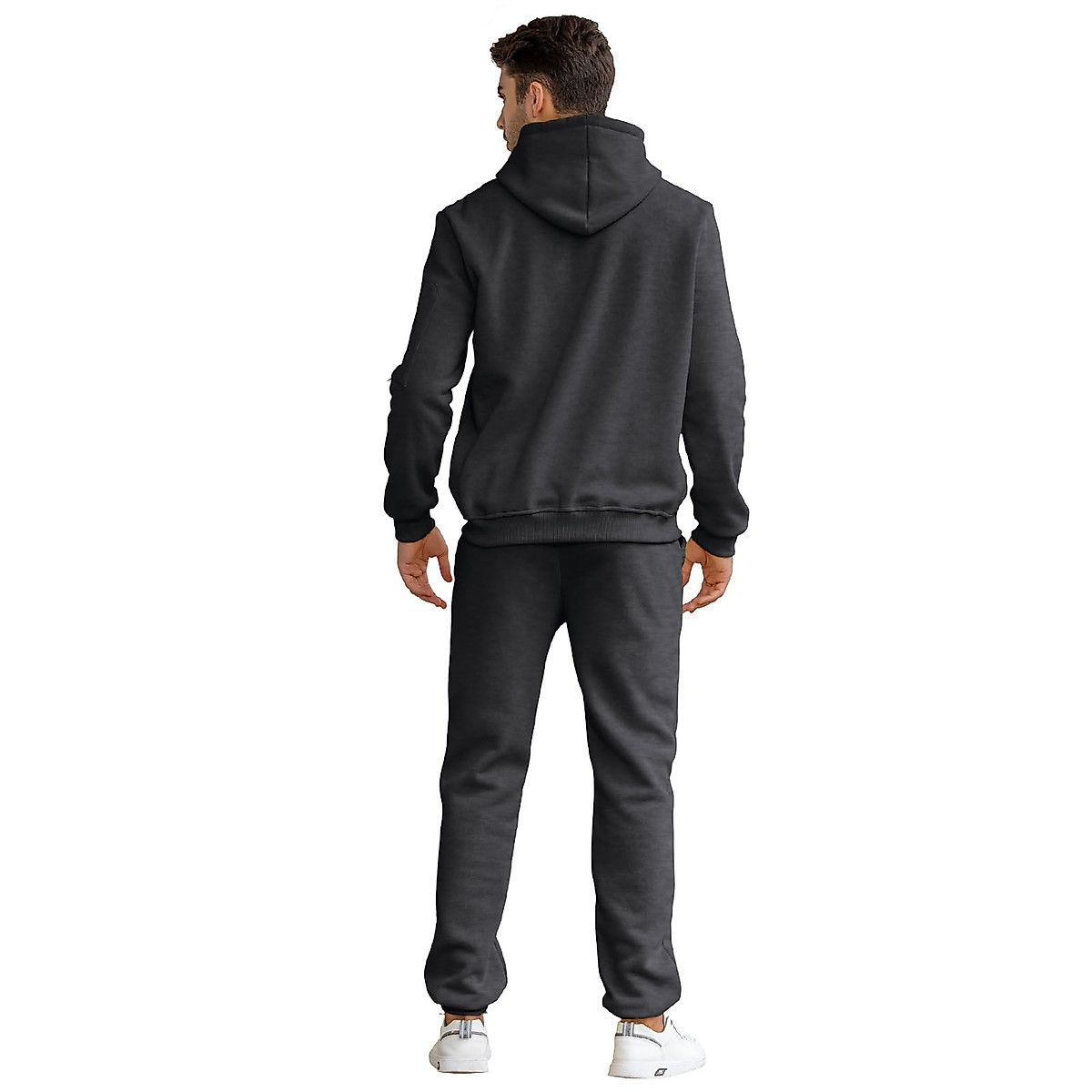 Insenver Men’s Sweatsuits Set 2 Piece Hoodie Outfit Jogging Tracksuits for Men Casual Athletic Long Sleeve Pullover Suit Set