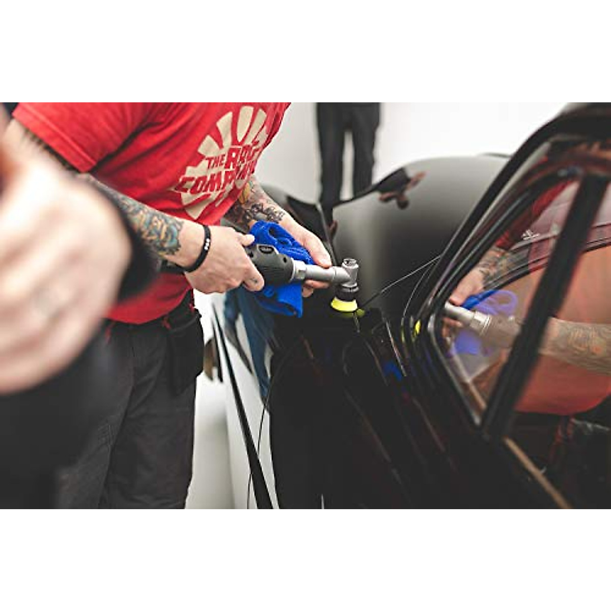 The Rag Company - Edgeless 365 Microfiber Towels (10-Pack) Premium 70/30 Blend, Professional Polishing, Wax Removal, Auto Detailing, 365gsm, 16in x 16n, Royal Blue