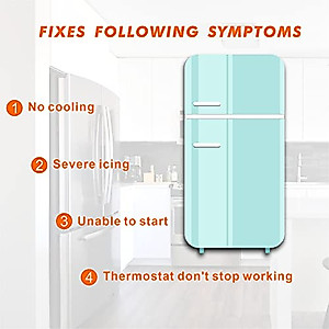 Refrigerator Thermostat WDF20-L Universal Refrigerator Cold Control Thermostat Replacement Part by AquaMonica,Replaces for Most Fridge or Mini Fridge Thermostat