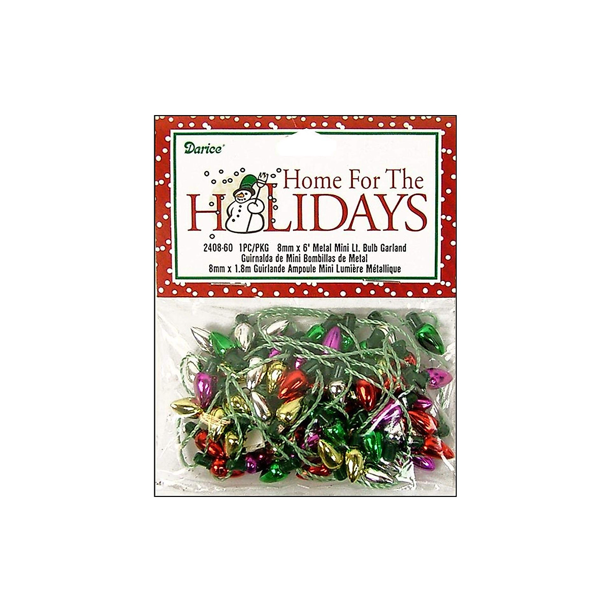 Garland - Metallic Mini Light Bulb - 8mm x 6 feet