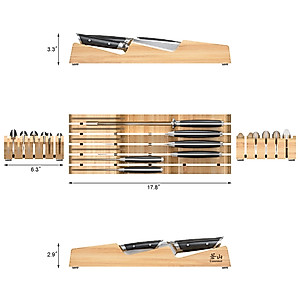 Cangshan HELENA Series German Steel Forged BBQ Knife Set (Black, 8-Piece In-Drawer Set)