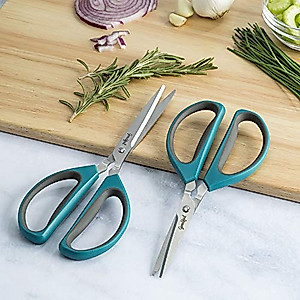 Goodful All Purpose Kitchen Shears, Heavy Duty Stainless Steel Scissors, Comfort Grip, Micro-Serrated