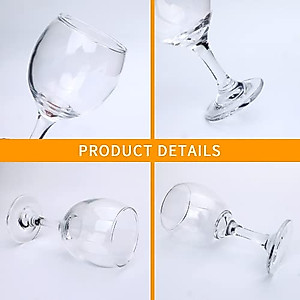 Cadamada Wine Glasses,6oz White Wine Goblets,for Red or White Wine, High-end Banquets, Parties, Bars, Weddings, Gifts (16 pcs)