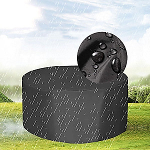 Patio Furniture Cover Waterproof 73" D x 43" H, 420D Oxford Cloth Cover Outdoor Table and Chair Covers, Heavy Duty Round Table Cover, Large Furniture Protector with Air Vent and Handles