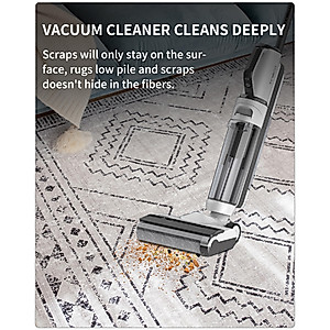 ILANGO Area Rugs 5x7, Moroccan Grey Rugs for Living Room Machine Washable Area Rugs Dedroom with Rubber Backing Non Slip Carpet for Farmhouse Dining Room, Ultra-Thin, Foldable, Easy Clean