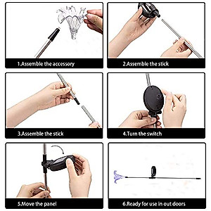 2PCS Waterproof Outdoor Solar Garden Stake Lights with Vivid Figurine – Lily LED Garden Landscape Lawn Lamp for Flower Beds Backyards Decoration