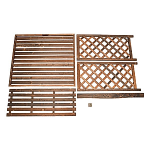 Air Conditioner Fence Screen, Privacy Fence for Garbage Cans, Air Conditioner Fence for Outside Units, Fir Wood Privacy Fence Panels for Outside, Privacy Screen Kit (39.37 * 16.93 * 37.01in)