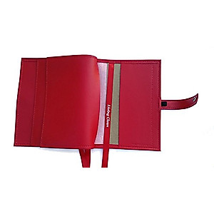 Red Deluxe Triple NA Book Cover for The Basic Text (6th Ed), It Works, How and Why and Living Clean with Serenity Prayer and Medallion Holder.