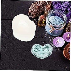 COHEALI Box Wings Angel Mold Table Top Epoxy Resin Tray Candle Silicone Mold Silicone Box Wing Resin Wing Jewelry Box Silica Gel White Storage Box DIY Mold DIY Box Casting Mold Epoxy Mold