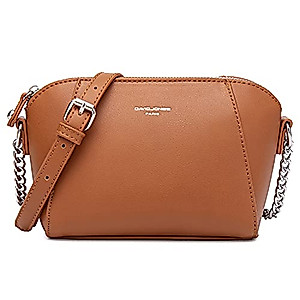 DAVIDJONES Faux Leather Hobo Purse and Wallet set for women Small Chain Crossbody Bags for Girls