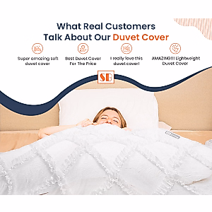 Duvet Cover King/Cal King Size 600 Thread Count 3 Piece Set - Super Soft Luxury Sateen Weave & Breathable all season Comforter Cover with Zipper Closure Corner Ties - Dark Grey Diamond Ruffle