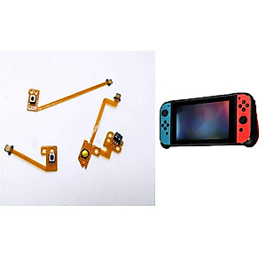 Ximimark 2 Pcs L Button Key Ribbon Flex Cable Replacement Part for Nintendo Switch Joy-Con Controller Buttons Cable Gai