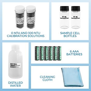 Sper Scientific Turbidity Meter, Water Quality Tester, Portable Water Quality Meter for Field and Lab, Turbidimeter for Water Test with Carry Case (860040)