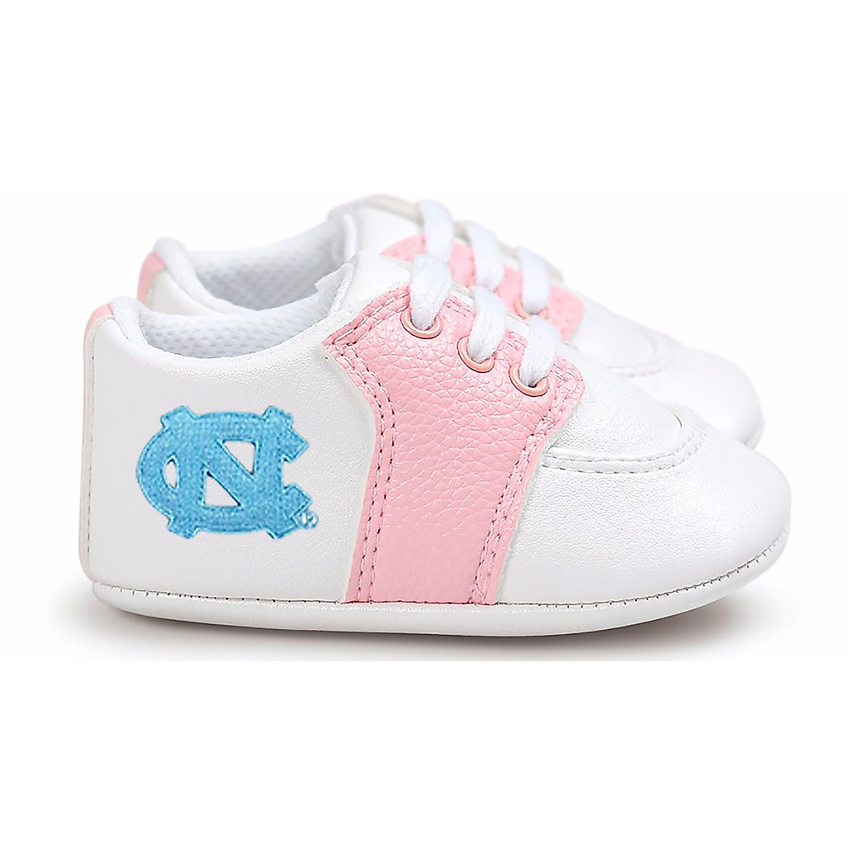Future Tailgater North Carolina UNC Tar Heels Pre-Walker Baby Shoes Pink Trim 6-12 Months Infant
