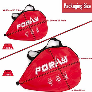porayhut Pop up Soccer Net Soccer Goal for Kid Easy-up,Set of 2,Portable 210D Oxford with 8 Field Marker Cones & Extra Stakes,Fun for Backyard and Soccer Training Net