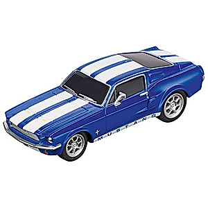 Carrera 64146 Ford Mustang '67 Racing Blue GO!!! Analog Slot Car Racing Vehicle 1:43 Scale