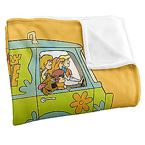 Scooby-Doo The Mystery Machine Officially Licensed Silky Touch Super Soft Throw Blanket 50" x 60"