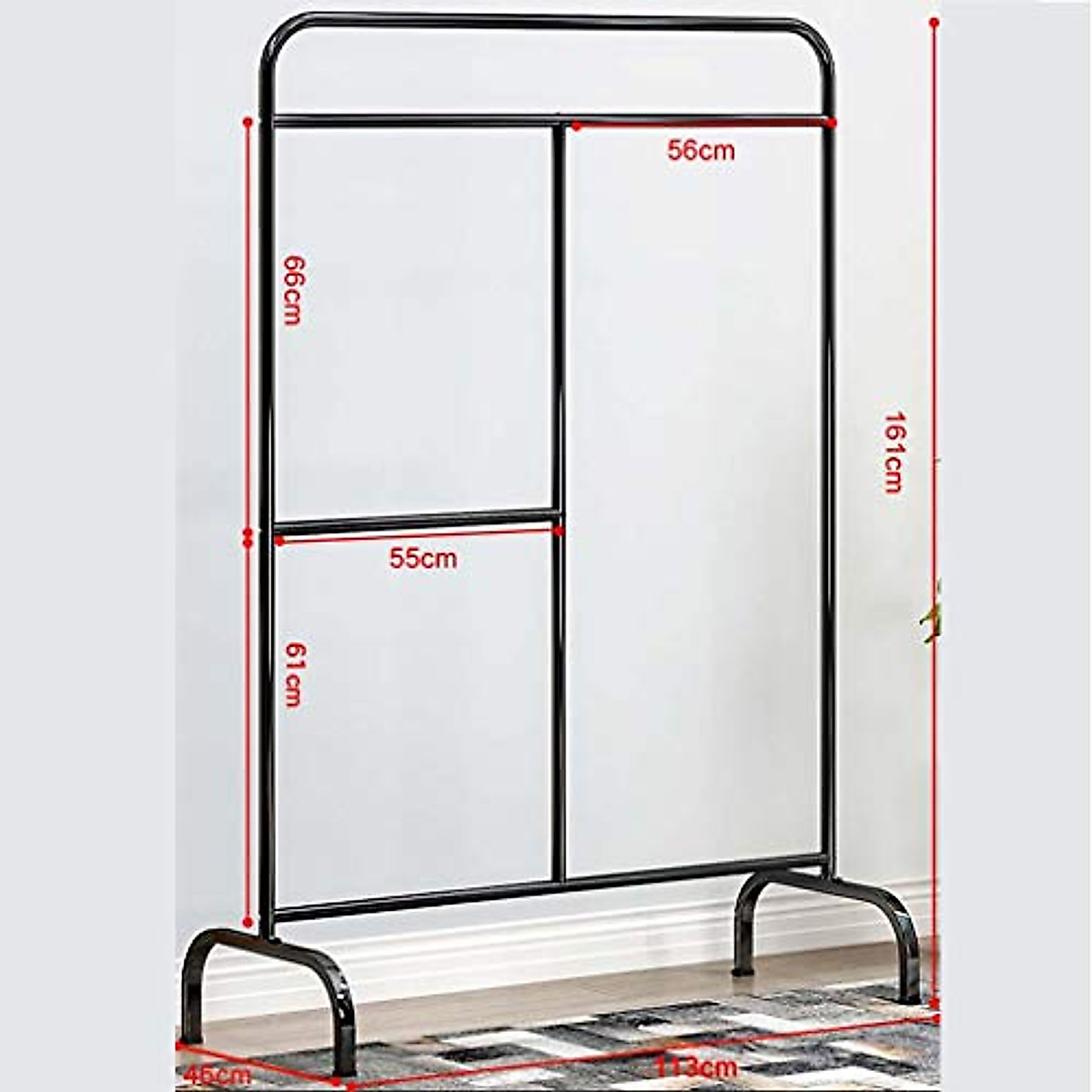 MXIAOXIA Clothes Hanger Coat Rack Floor Hanger Storage Wardrobe Clothing Drying Racks Indoor Balcony Clothes Rack Hanger