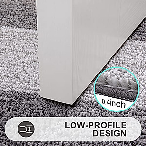 Kitinjoy Indoor Door Mat, 20x32 Non-Slip Absorbent Dirt Trapper Entrance Mat, Low-Profile Washable Inside Floor Mat, Durable Soft Entry Doormats for Entryway, Grey