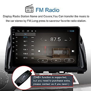 GOJOHO for Mazda CX5 CX-5 Radio 2012-2015 with 10.1" IPS Touchscreen 36EQ Wireless Carplay Android Auto GPS Navigation for Car Stereo Head Unit Built-in DSP with Free Backup Camera Incompatible Bose