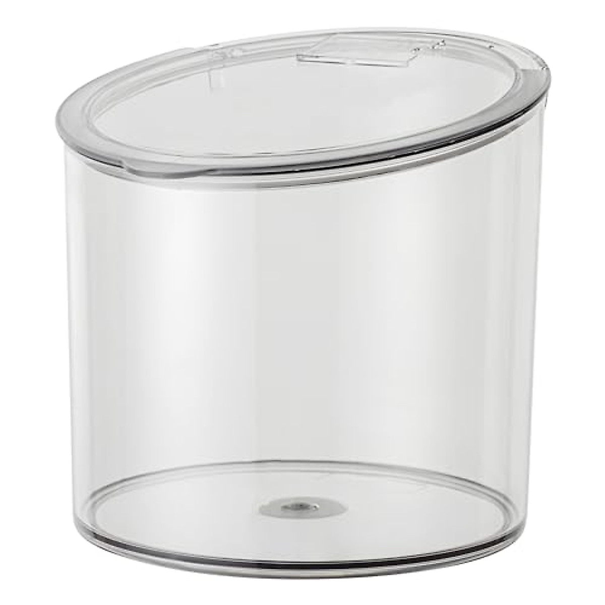 Restaurantware Met Lux 2.6 Gallon Food Storage Container, 1 Airtight Treat Box - With Scoop, Shatterproof, Clear Plastic Cereal Container With Hinged Lid, For Kitchen Or Pantry Organization