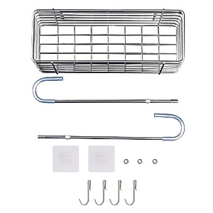 Tsnamay 11.02" Shower Caddies,Hanging Shower Rack Bathroom Rack Storage Rack,304 Stainless Steel Rust Proof,Total height 12"/30.5cm