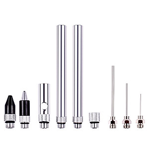 WYNNsky High Flow Air Blow Gun with 9 PCS Blower Tips, 6 inch Extensions, Needle and Rubber Tip, Xtreme Flow Nozzle, Adaptor, 120PSI Working Pressure, Air Compressor Accessories Kit, Cleaning Air Tool