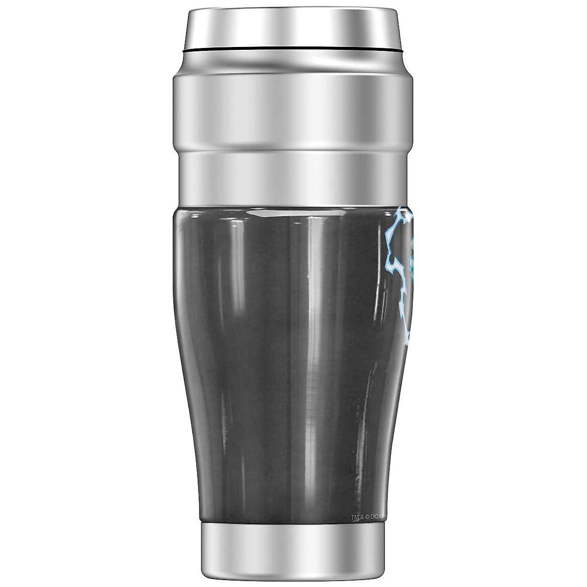 Black Lightning Black Lightning Character, THERMOS STAINLESS KING Stainless Steel Travel Tumbler, Vacuum insulated & Double Wall, 16oz
