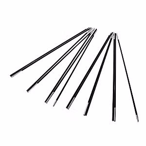 Tent Poles for Camping, 2Pcs Fiber Glass Lightweight Collapsible Tarp Replacement Poles Set