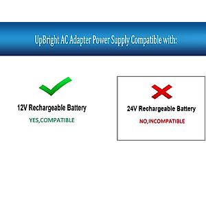 UpBright 12V AC/DC Adapter Compatible with Pulse Performance Revster 200 164235 169590 169878 164253 200s 169974 Razor E100 170018 E200 165715 160966 161909 161149 GRT-11 RK-9 164234 Scooter Charger