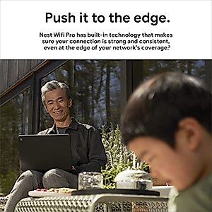 Google Nest WiFi Pro - Wi-Fi 6E - Reliable Home Wi-Fi System with Fast Speed and Whole Home Coverage - Mesh Router - 2 Pack - Snow