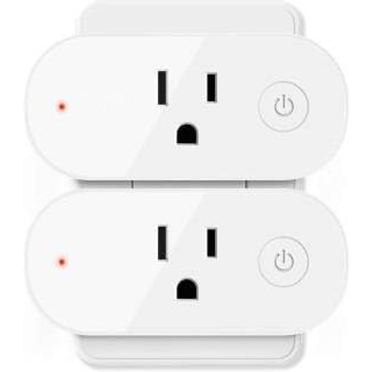 Smart Plug 15A, Smart Home WiFi Outlet, with Energy Monitoring, Works with Siri, Alexa, Google Home Nest Hub and Smartthings, No Hub Required, 2.4GHz WiFi Required(2 Pack)