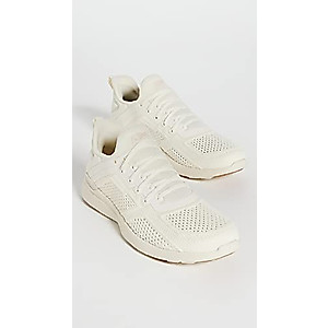 APL: Athletic Propulsion Labs Men's Techloom Tracer Sneakers, Pristine/Gum, Off White, 7 Medium US