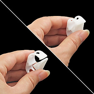 Kyuionty 4 Sizes Plastic Tubing Clamps Adjustable Tube Clamp, Laboratory Pinch Valve Flow Control Hose Clamp - Pack of 40