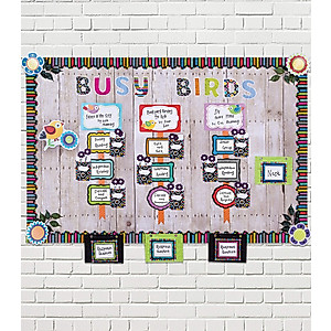 Carson Dellosa 76 Piece 4 Inch Colorful Chalkboard Bulletin Board Letters for Classroom, Uppercase Alphabet Letters, Numbers, Punctuation & Symbols, Cutout Letters for Bulletin Boards