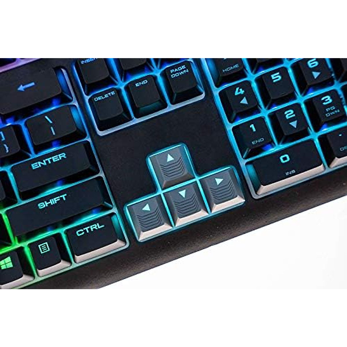 Mechanical Keyboard keycaps WASD keycaps Direction Keys Non-Slip Texture Design keycaps Professional Gaming keycaps (red)