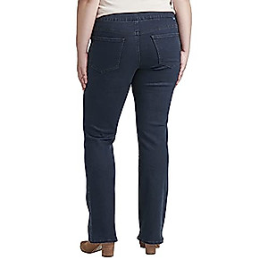 JAG Jeans Women's Plus Size Paley Mid Rise Bootcut Pull-on Jeans, After Midnight EDB422, 20 Plus