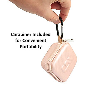 CASEMATIX Travel Case Compatible with Beats Powerbeats Pro Wireless Earbuds - Rose Gold Case Only