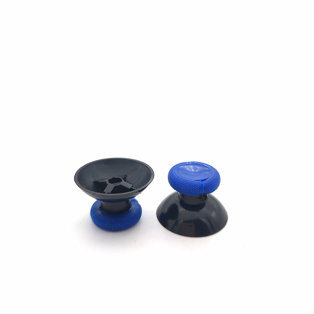 2 x 3D Analog Thumb Stick Joystick Thumbstick Cap Cover for Xbox one Slim S Controller Replacemnet (Black-Blue)