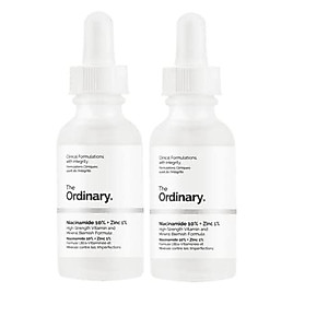 2 Packs of The Ordinary Niacinamide 10% + Zinc 1% 30ml