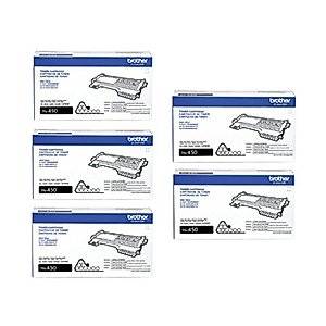 Brother TN450 (TN-450) High Yield Black Toner Cartridge 5-Pack